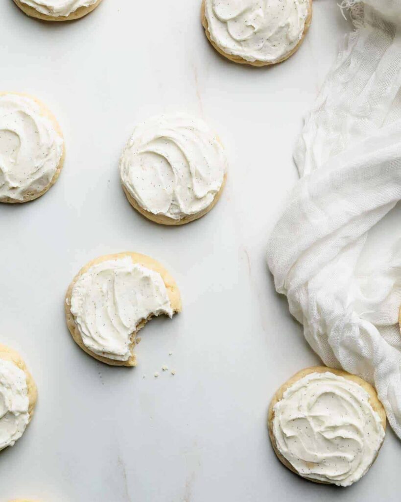 Frosted Vanilla Cookies - The Sage Apron