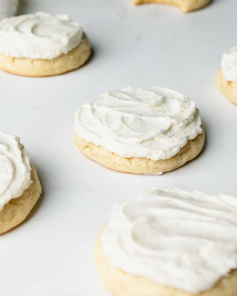 Frosted Vanilla Cookies - The Sage Apron