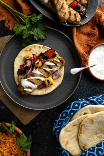 Chicken Kofta Kebabs with Yogurt Sauce - The Sage Apron