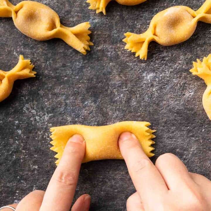 Caramelle with Sweet Potato Filling (Candy Shaped Pasta) - The Sage Apron