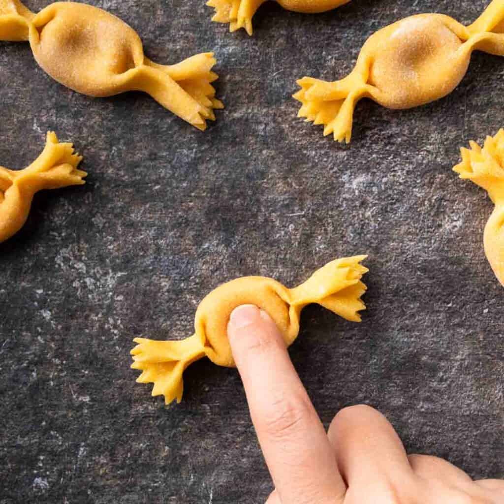 Caramelle with Sweet Potato Filling (Candy Shaped Pasta) - The Sage Apron