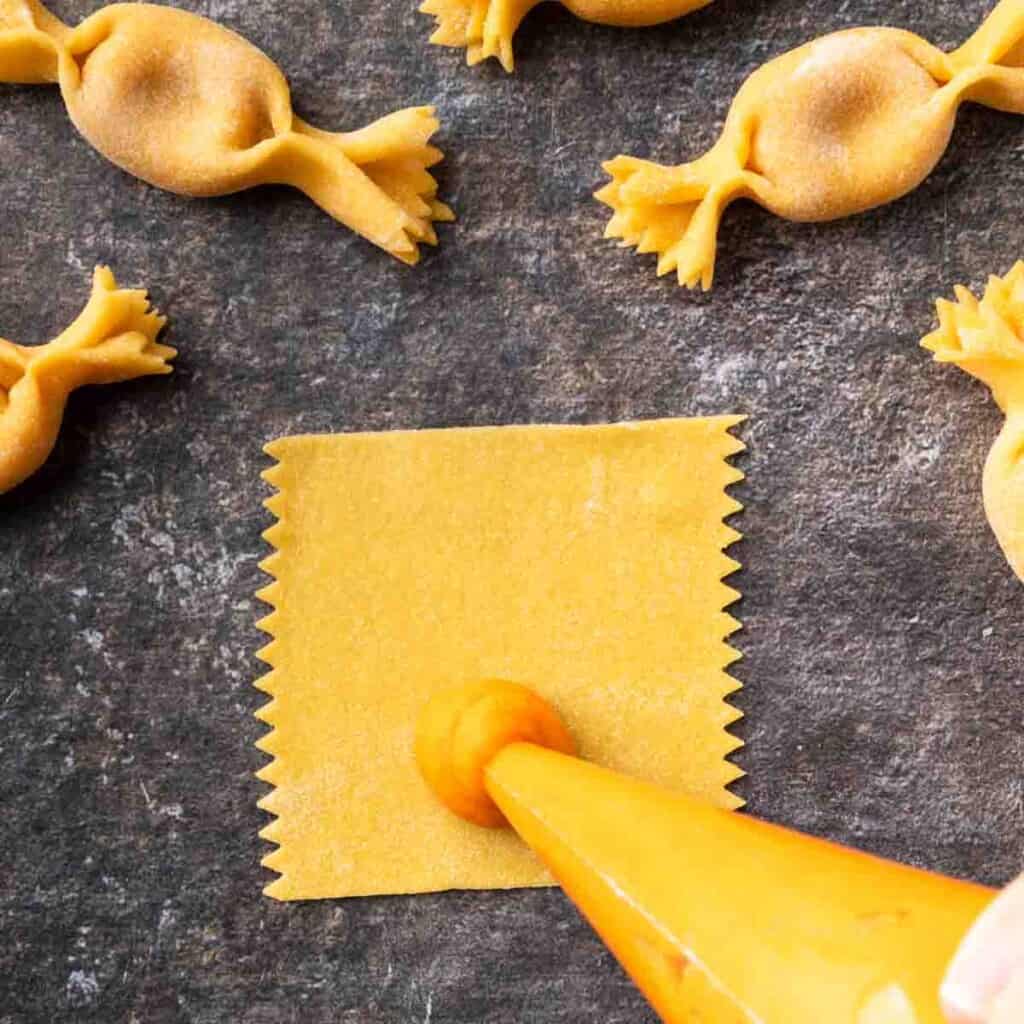 Caramelle with Sweet Potato Filling (Candy Shaped Pasta) - The Sage Apron