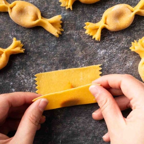 Caramelle with Sweet Potato Filling (Candy Shaped Pasta) - The Sage Apron