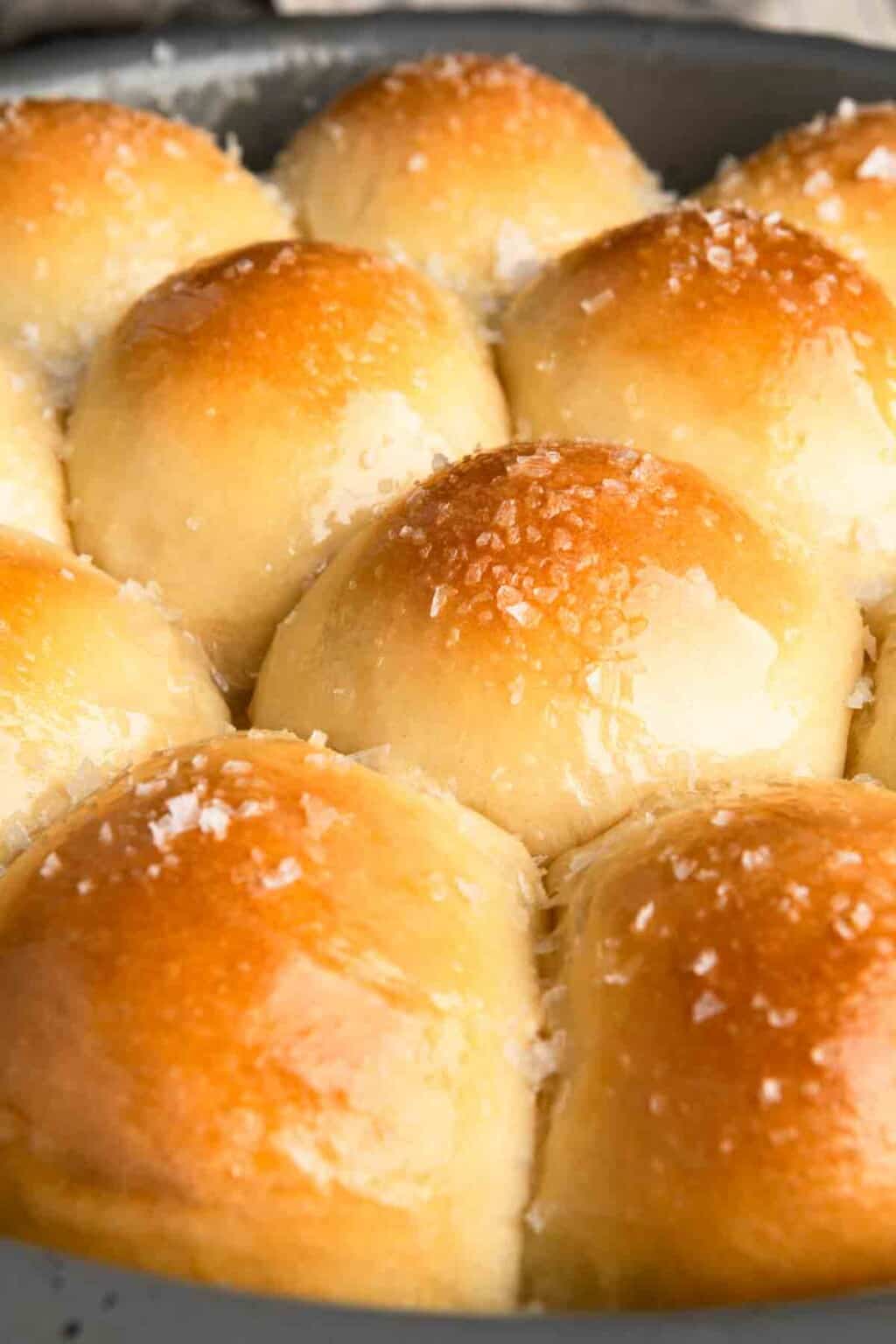 Salted Maple Dinner Rolls - The Sage Apron